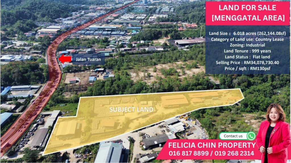 LAND FOR SALE [MENGGATAL AREA] – Felicia Chin